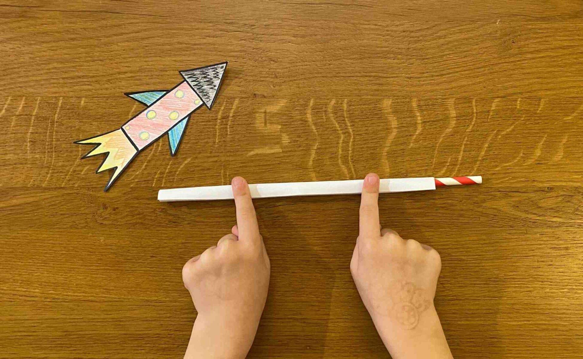 Make and talk activity for children: Straw Rockets | Winston's Wish