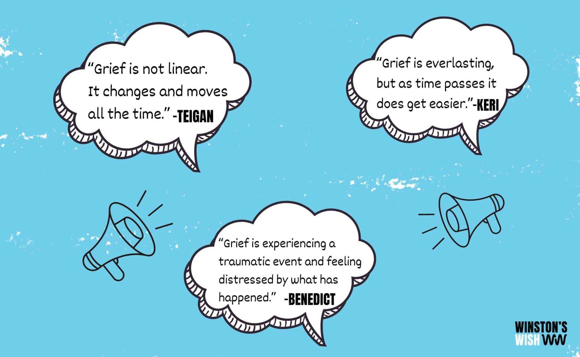 What is grief? Young people share what grief is to them | Winston's Wish