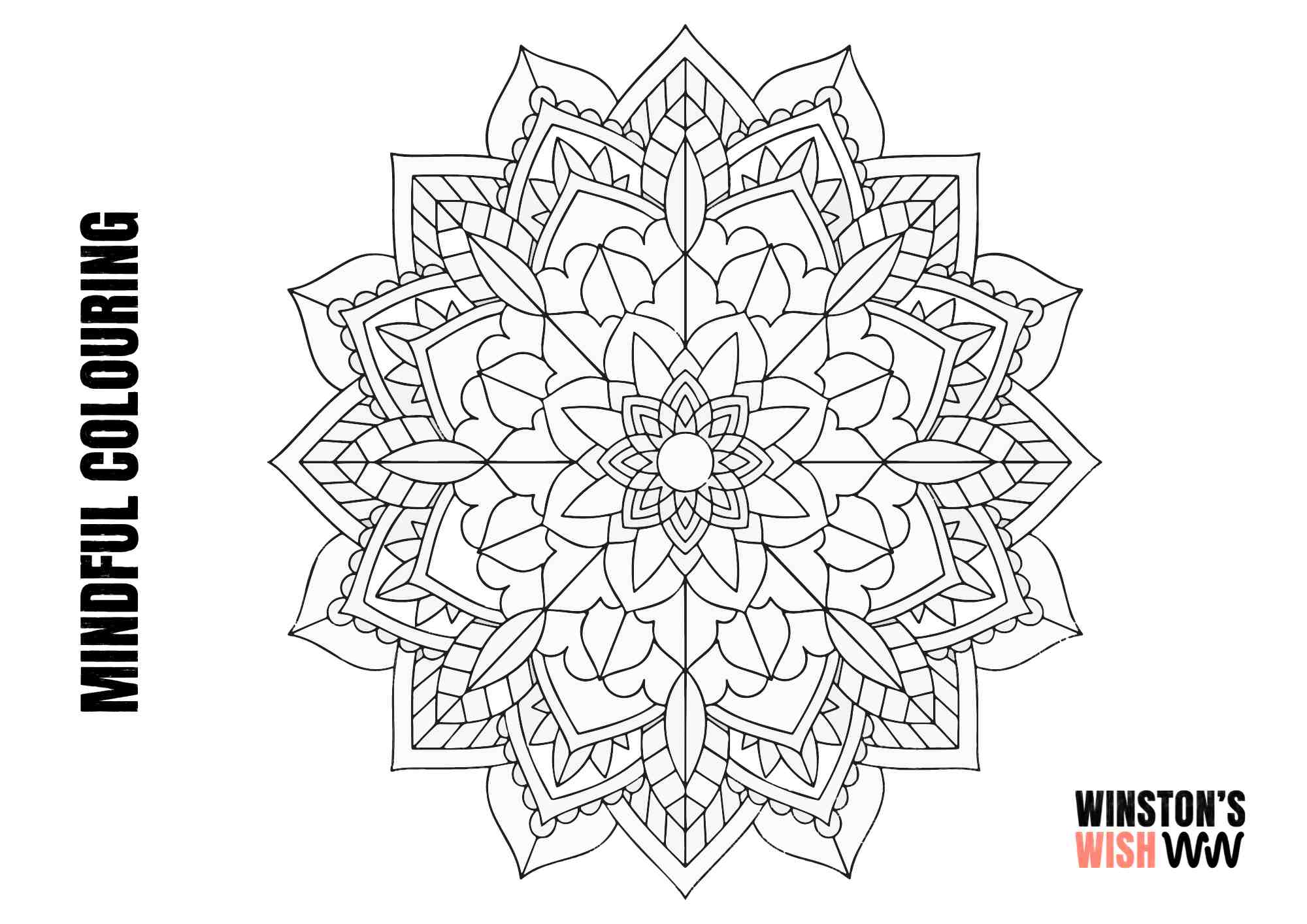 Mindful colouring activity to help with grief | Winston's Wish